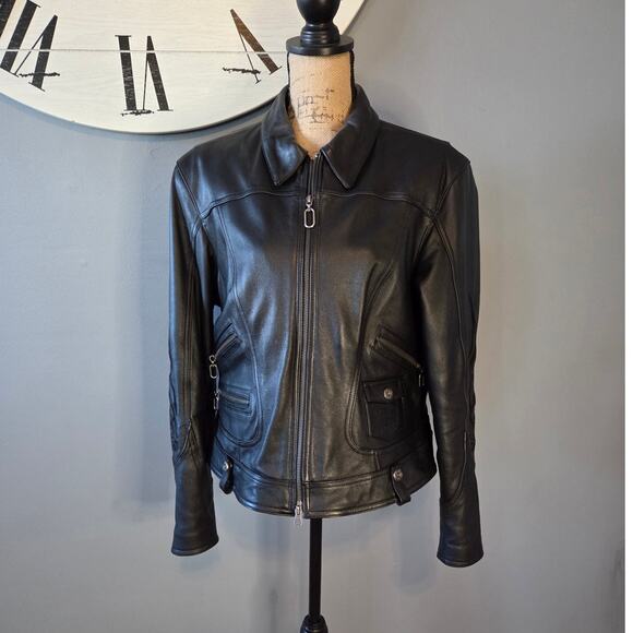 Harley-Davidson | Jackets & Coats | Harley Davidson 0 Leather Biker ...